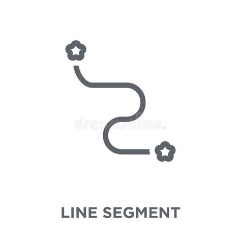 Line Segment Icon From Geometry Collection Stock Vector Illustration Of Segment Segmentation