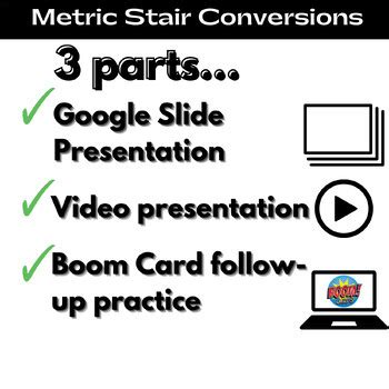 Metric System Conversions Google Slides Instruction Boom Cards Review