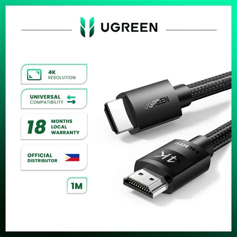 Ugreen 4k 3d Braided Hdmi Cable 20 Ph Shopee Philippines