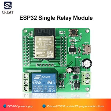 generic esp32 single relay module esp32 wroom development board 1