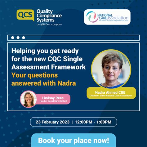 Free Webinar The New Cqc Single Assessment Framework What Do I Need