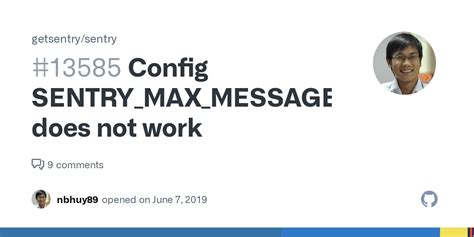 Config Sentrymaxmessagelength Does Not Work · Issue 13585