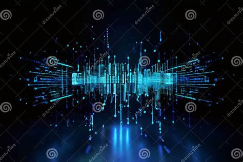 Matrix Code Vaccine Visualization Convert Vaccine Information I Stock Illustration