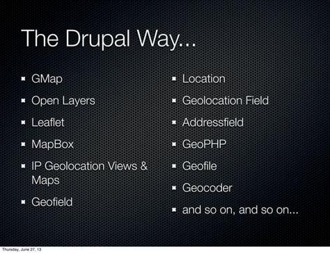 Mapping In Drupal Pdf