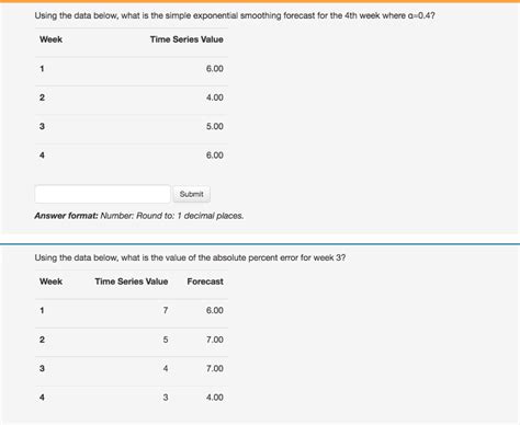 Solved Using The Data Below What Is The Simple Exponential Chegg Com