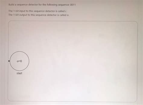 Solved Build A Sequence Detector For The Following Sequence Chegg