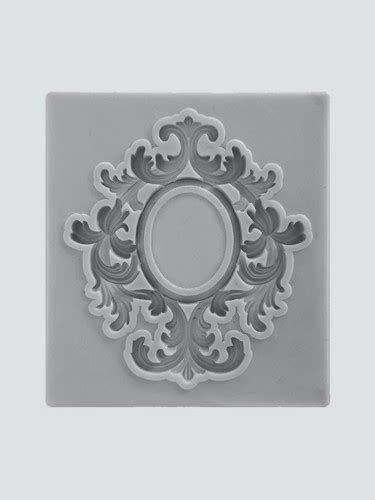 Silicone Mould Leaf Scroll Frame Belle Maison