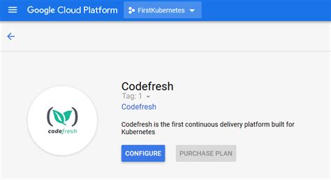 Google Marketplace Pipeline Integration Codefresh Docs