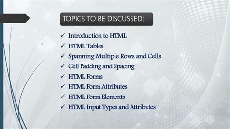 html tables and forms pptx