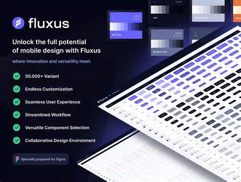 Fluxus Mobile Design System UI Kits UI Custom