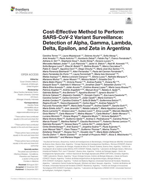 Pdf Cost Effective Method To Perform Sars Cov 2 Variant Surveillance Detection Of Alpha