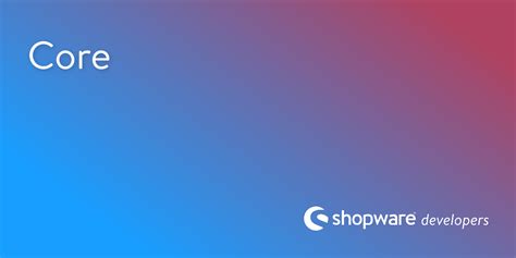 Core Shopware Documentation