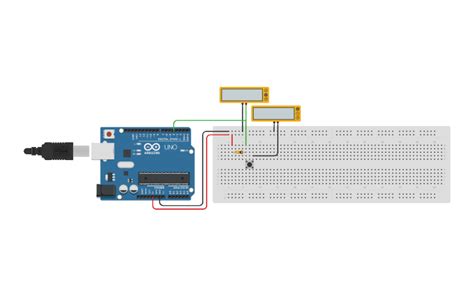 Circuit Design Bouton Poussoir Arduino Tinkercad
