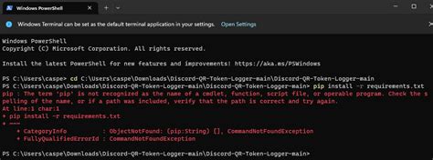 Problems Issue P Discord QR Token Logger GitHub