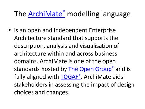 togav the open group architecture framework pptx