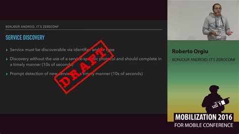 Bonjour Android Its Zeroconf Roberto Orgiu Youtube