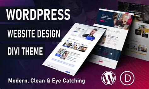 big deals i will do divi wordpress website design or redesign by divi