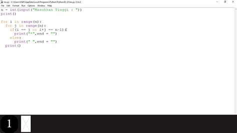 Membuat Pola Pola X Di Python YouTube