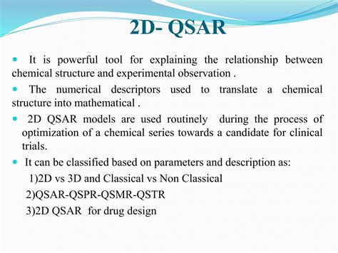 Quantitative Structure Activity Relationship Pptx