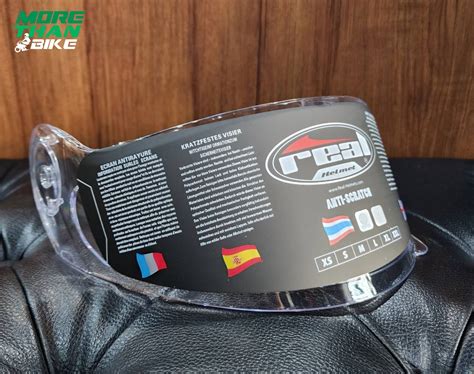 ชิลด์หมวก Real Helmets Storm Visor Clear หมวกกันน็อก ถุงมือ เสื้อ