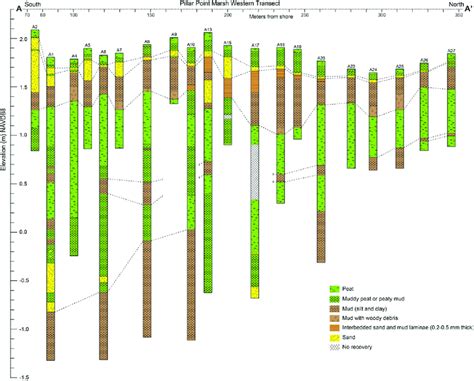 Correlation Diagram Of Core Logs Along Transect A A In The Western