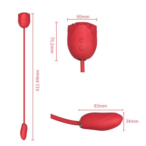 Women Electric Massager Sucking Vibration Wireless Wand Massager Rose Toy Stick Egg Skipping