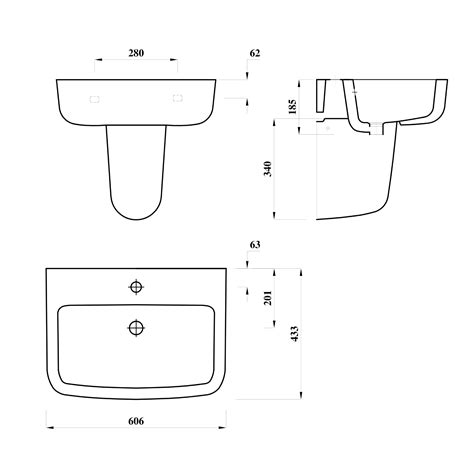 Portland Basin 60cm Lecico Egypt