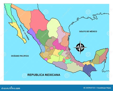Mexican Republic Map Of States