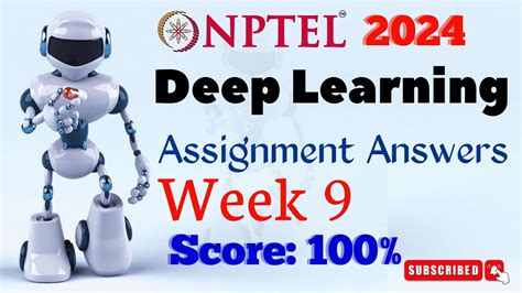 Deep Learning Week 9 Assignment Answers Jan Apr 2024 Youtube