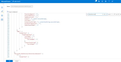 Azure Data Factory How To Edit Default Parameter Definition For ARM Templates Azure Data