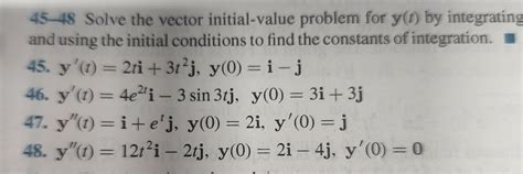 solved solve the vector initial value problem for y t ﻿by
