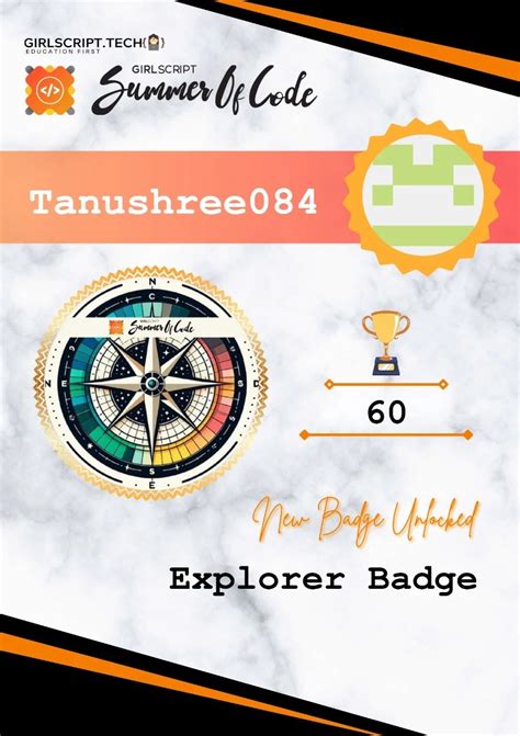 Tanushree Bagde On Linkedin Gssoc Opensource Explorerbadge