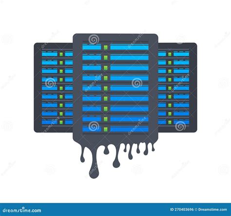 data leaks cloud hacking data hack problem vector stock illustration