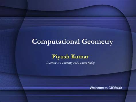 Ppt Computational Geometry Powerpoint Presentation Free Download