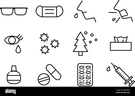 Simple Icon Set For Hay Fever Stock Vector Image And Art Alamy