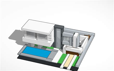3d Design Modern House 2 Tinkercad