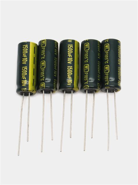 5 штук 1500мкФ 10в Конденсатор LOW ESR 1500UF 10V 105C 8х20 WL JAMICON ...