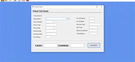 Hotel Billing And Reservation System In VB NET With Source Code Source Code Projects