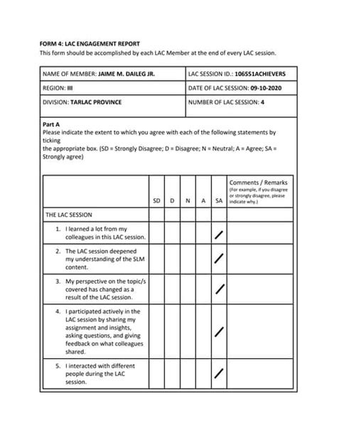 Form 3 Lac Session Report Docx