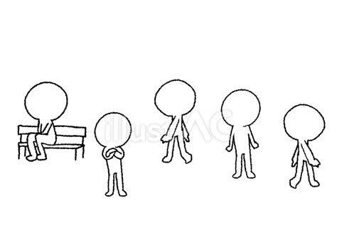 人々イラスト No 25645257｜無料イラスト・フリー素材なら「イラストac」