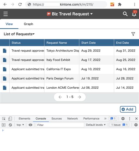 Debug With Developer Tools Kintone Developer Program