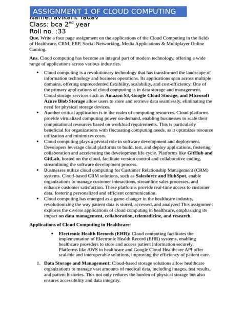 assignment of cloud computing pdf cloud computing electronic