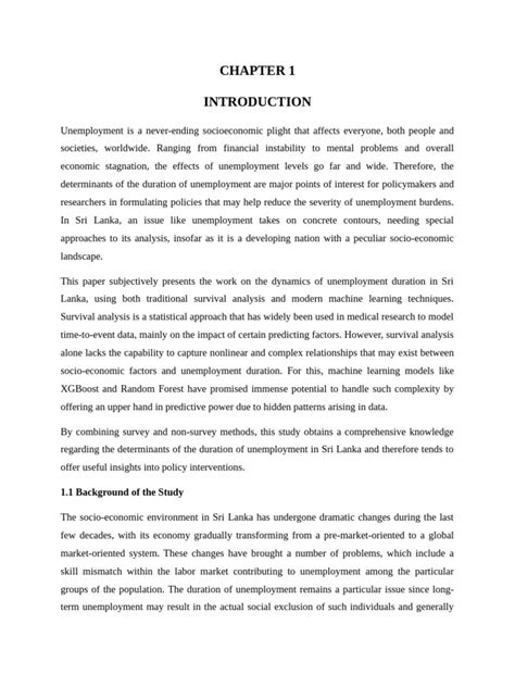 Analyzing Unemployment Duration Using Survival Analysis And Machine Learning Techniques Pdf