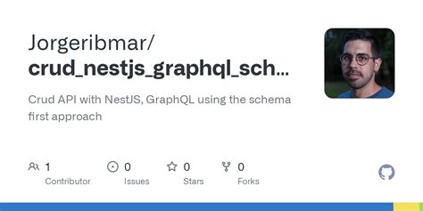 GitHub Jorgeribmar Crud Nestjs Graphql Schema First Crud API With NestJS GraphQL Using The