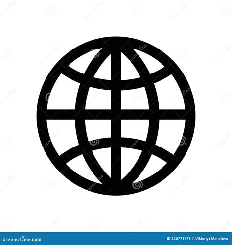 Lon In Website Icon Monochrome Simple Web Design Icon For Templates