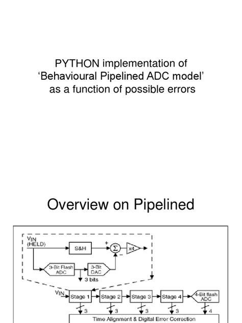 Python Implementation Of Pipelined Adc Pdf Analog To Digital
