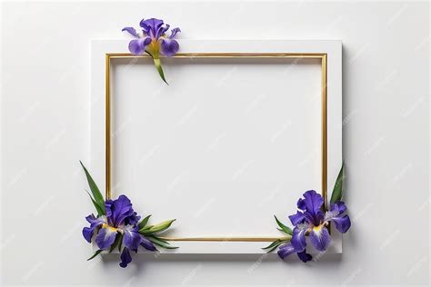 Premium Photo Iris Infinity Inlay Frame Mockup