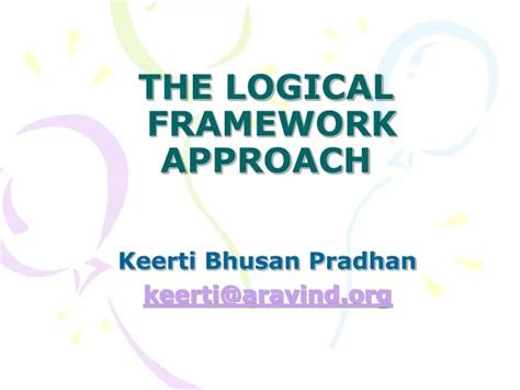 PPT THE LOGICAL FRAMEWORK APPROACH PowerPoint Presentation Free Download ID 1489705