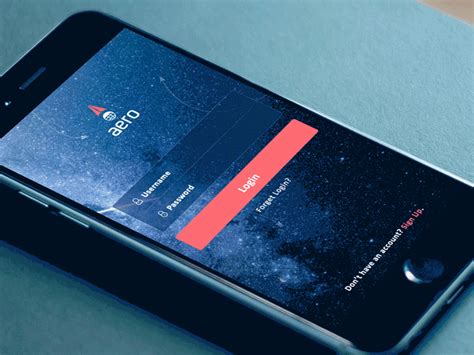 Ios Login Screen Animation Mobile App Design Iphone Login App Wireframe