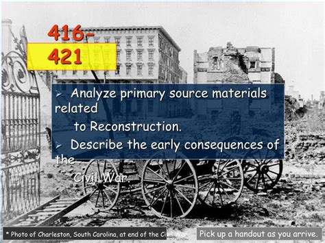 Ppt Analyze Primary Source Materials Related To Reconstruction